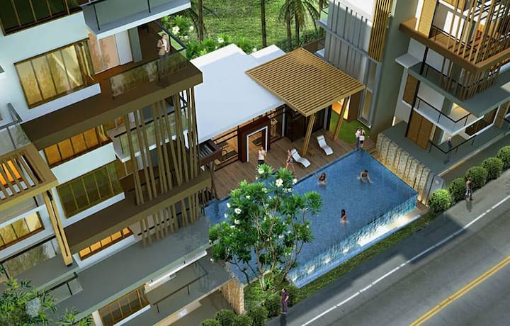 36sqm 1 Bedroom Apt.  Pool/gym Wifi Large Balcony - Phuket