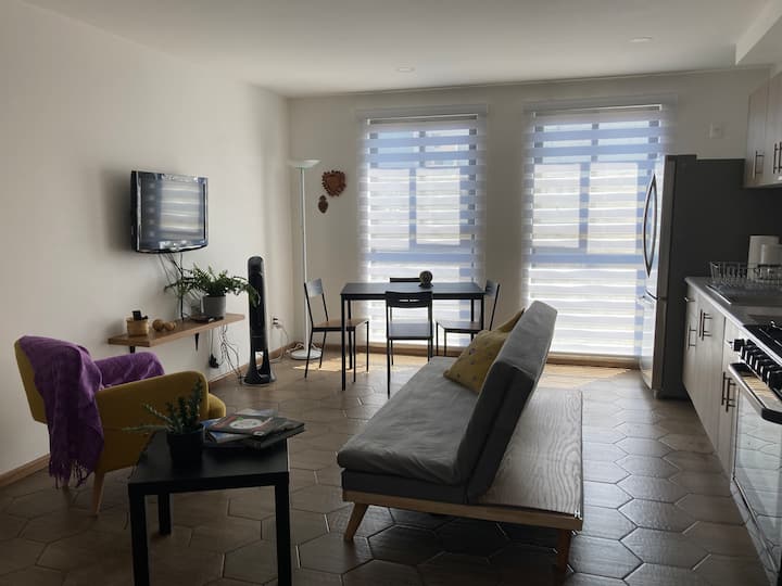 Depa Remodelado Con Terraza - Mexico City