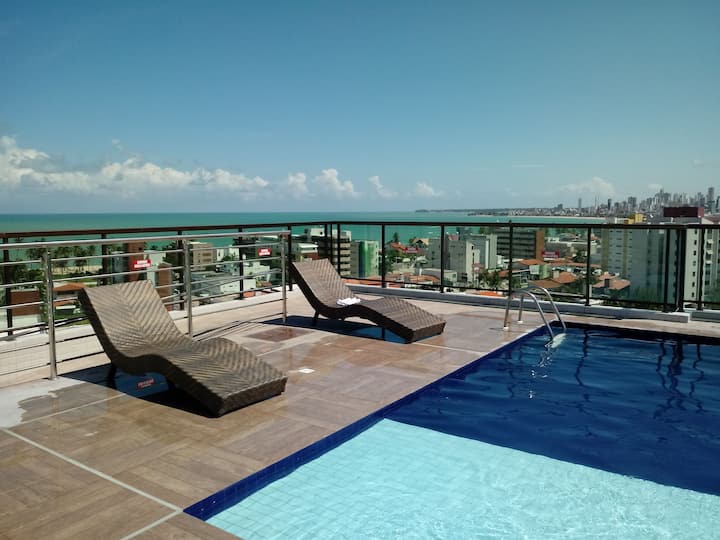 Apto 2qtos Com Vista P/ O Mar Atlantic Home Place - Brasil