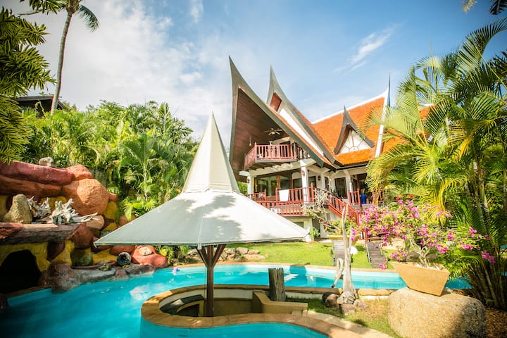 4.5br Thai-style Art Pool Villa In Naiharn - Phuket