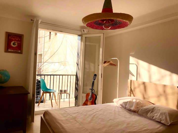 Chambre Privée, Terrasse, Parking, Gare Saintroch - 몽펠리에