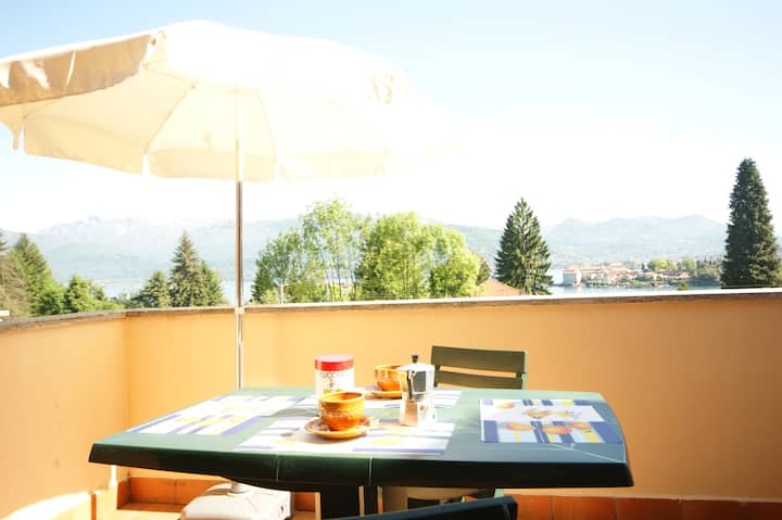 San Martino Serena 2-room-flat Terrace +Lakeview - Stresa