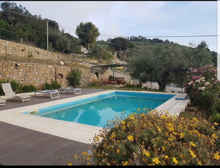 App.in Semi-detached Villa Private Garden And Parking Shared Pool - Cervo