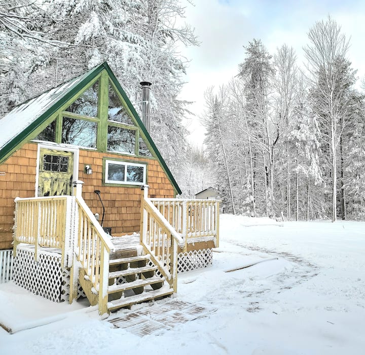 Eagle's Nest A-frame: Riverfront: +/-Treehouse! - Burt Lake, MI