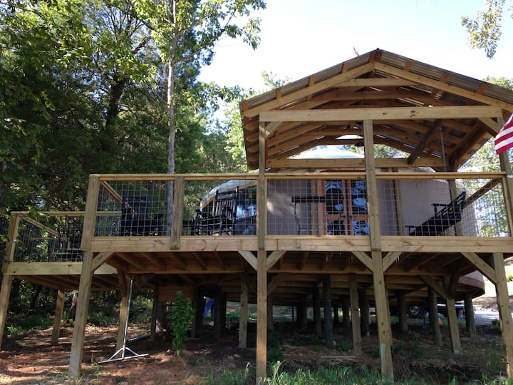 Yurt 2 Logan Martin Lake-clear Creekcoverv Resort - Splash Pad, Pell City