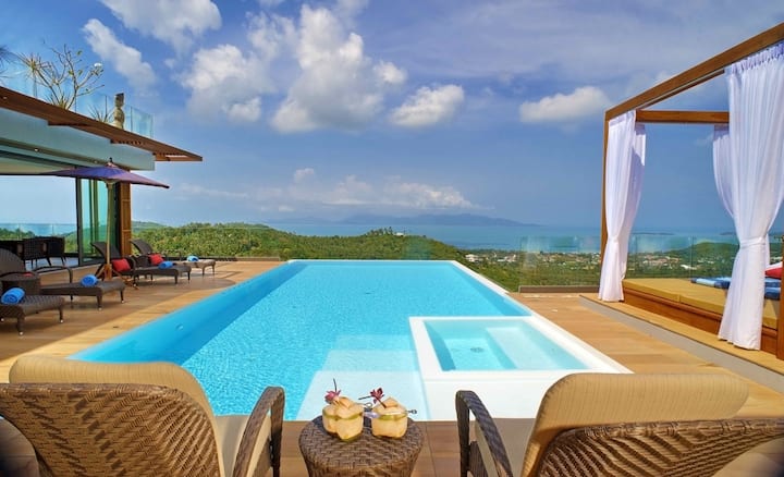 Crystal Y : Huge Villa Of 9 Bedrooms & 2 Pools - Koh Samui