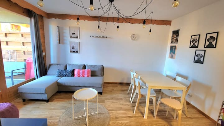 Appt Moderne 4/6p, Skis Au Pieds, Wifi, Piscine - Puy-Saint-Vincent