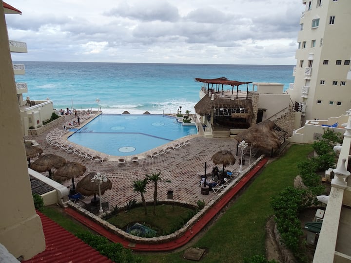 Cozy Studio For 2 On Beach - Cancún