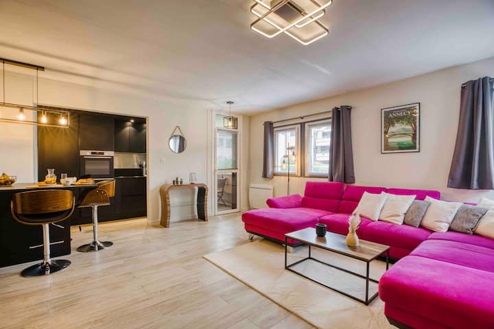 Le Fuchsia - Vieille Ville - Parking Gratuit - Annecy-le-Vieux