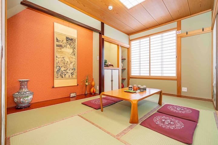 120平米貸切5室3トイレ2浴室宴会最適パーティー可和風体験、駅近空港直通、ディズニーランド直通バス - Maihama