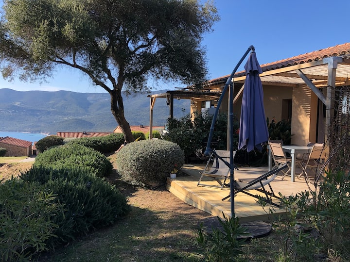 Mini Villa*** Piscine, Petite Vue Mer, Wifi - Serra-di-Ferro