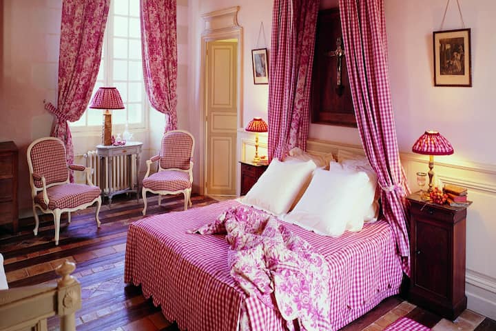 Chambre Caroline Au Château De Chambiers - Durtal