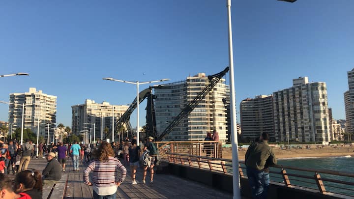 Increíble Ubicación, Con Terraza Y Piscina, Viña - Valparaíso
