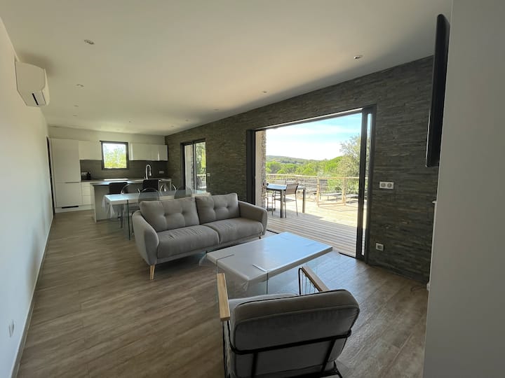 Villa En Pierre D'orezza Piscine Chauffée - Porto-Vecchio