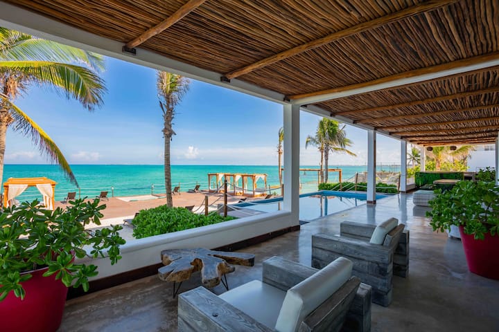 Beachfront Villa-private Pool & Chef Included - Isla Mujeres