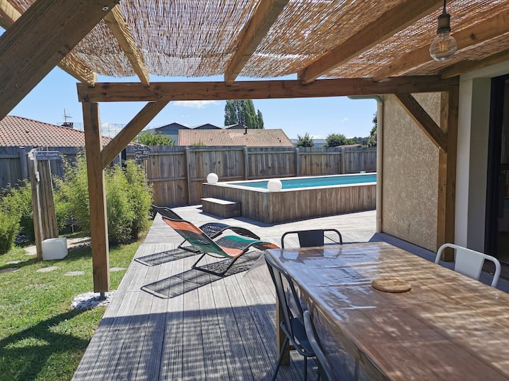 Jolie Maison Au Calme Avec Piscine - Bénesse-Maremne