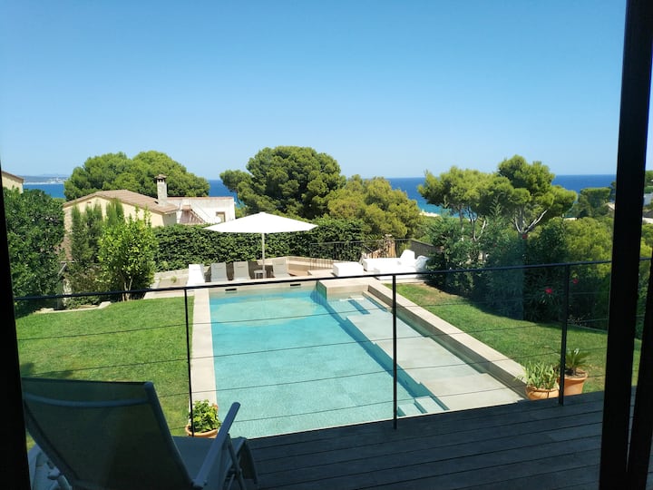 Beautiful Sea View Poolside, Pool,beach 5min, Wifi - Sa Riera