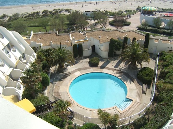 Villa Bord De Plage Climatisée  Piscine - Garage - La Grande-Motte