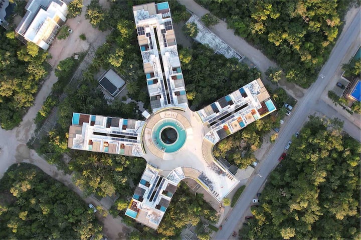 Boho Chic Studio! Panoramic - 360° Pool - Tulum