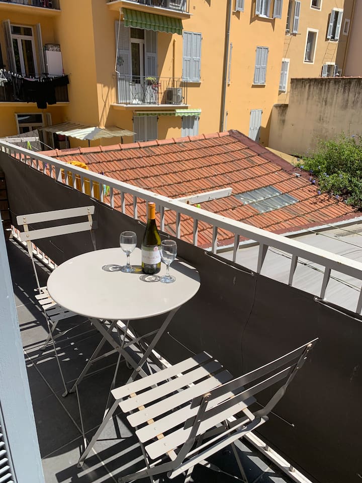 Lovely 3min Du Port,studio Cosy, Balcon, Wifi, Ac - Cap-d'Ail