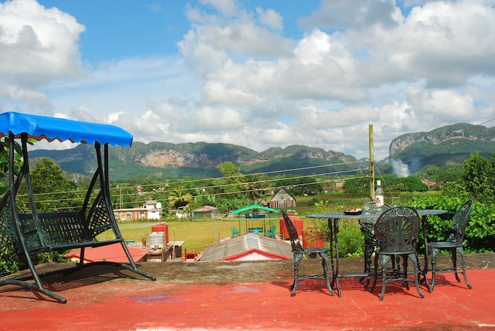Villa Bigote (Hab. 1) & Panel Solar) & Wifi Gratis - Viñales