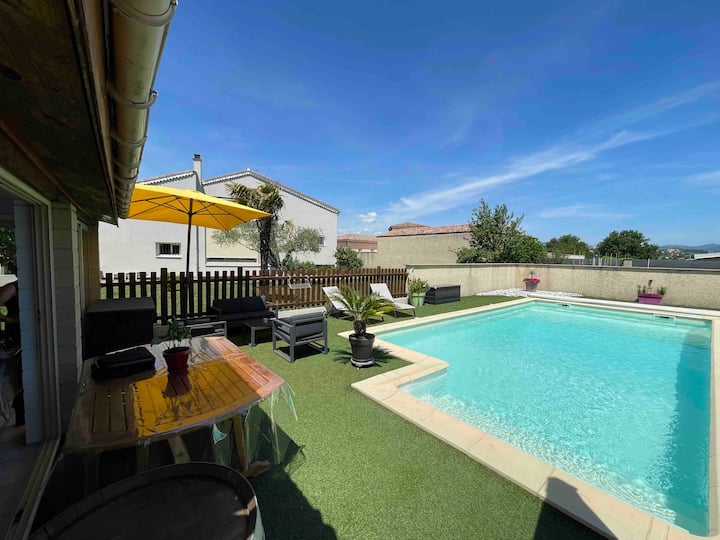 Maison Indépendante Climatisée Avec Piscine 4 **** - Ardèche