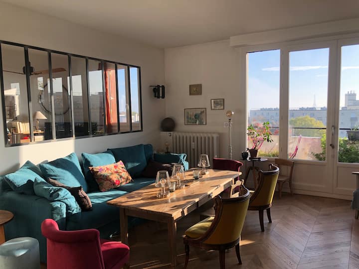 Cosy Appartement Avec Vue Paris à Suresnes - Suresnes