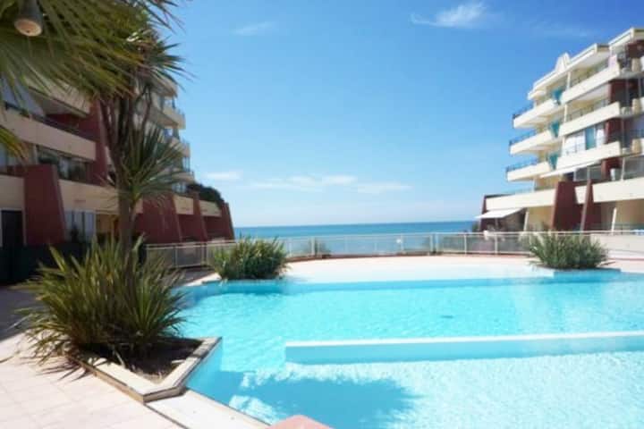 Appartement Vue Mer-clim- Piscine-parking Privé - Sète