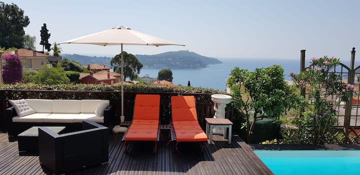 French Riviera/villefranche S/mer Vue Cap Ferrat - Saint-Jean-Cap-Ferrat
