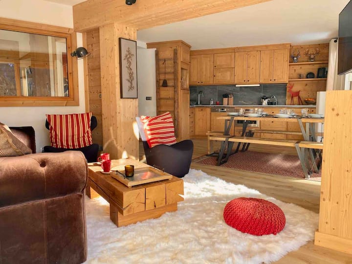 Duplex Charme Label Méribel Ski Aux Pieds Wifi - Méribel