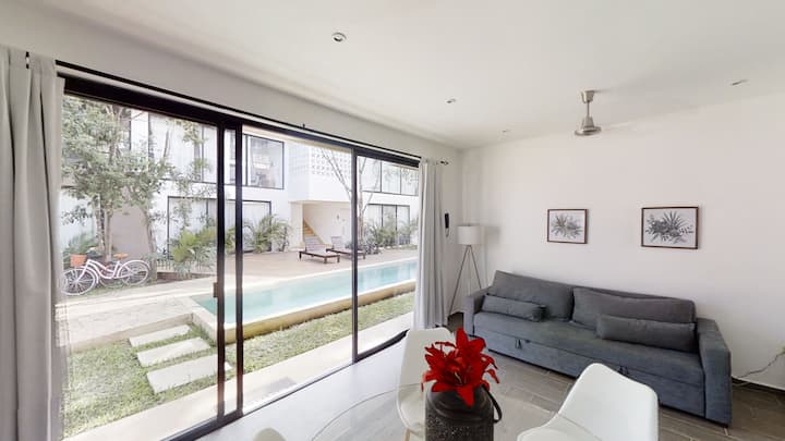 Spacious Condo By The Pool Tulum - Tulum
