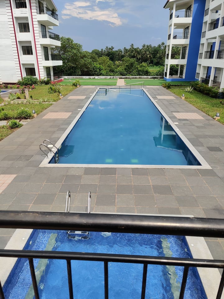 New Studio With Pool , Gym, Steam And Sauna. - Goa