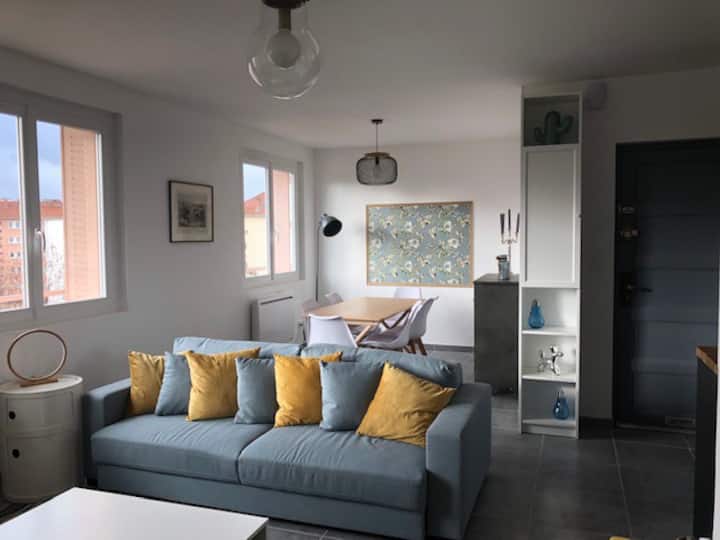 Appart  Maladière 64 M2,  2 Lits Doubles + Canapé - ibis Dijon Sud