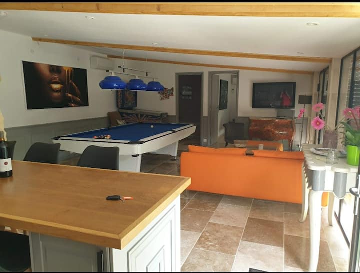 Maison Climatisée Avec Piscine Chauffée - Étang de la Bonde