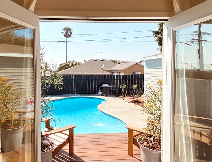 Heated Pool And Spa - Near Lax, Sofi, Forum - 2bd - South Los Angeles - Los Angeles