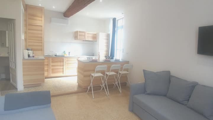 Joli Studio En Rdc,plein Centre 4p Clim Wifi Tv - Arles