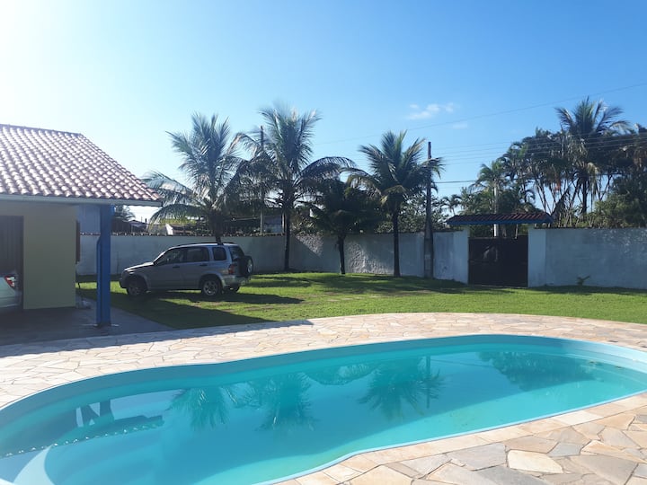 Casa Em Peruíbe Piscina Churrasqueira E Relax # - Peruíbe