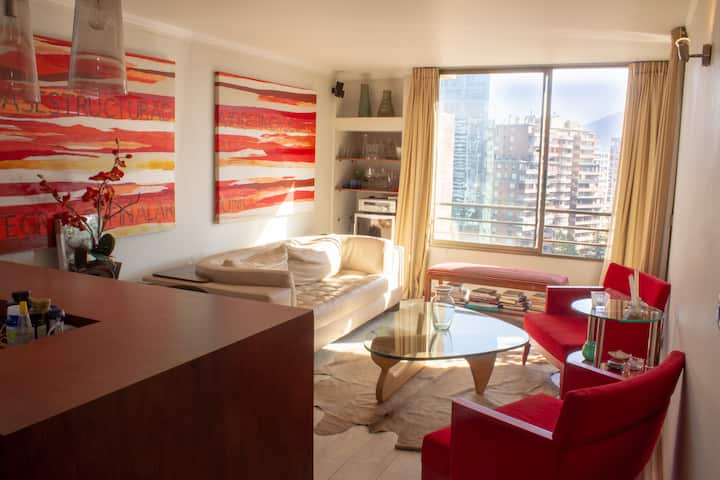 Acogedor Departamento 70 M2, 1d - 2b, El Golf - Las Condes