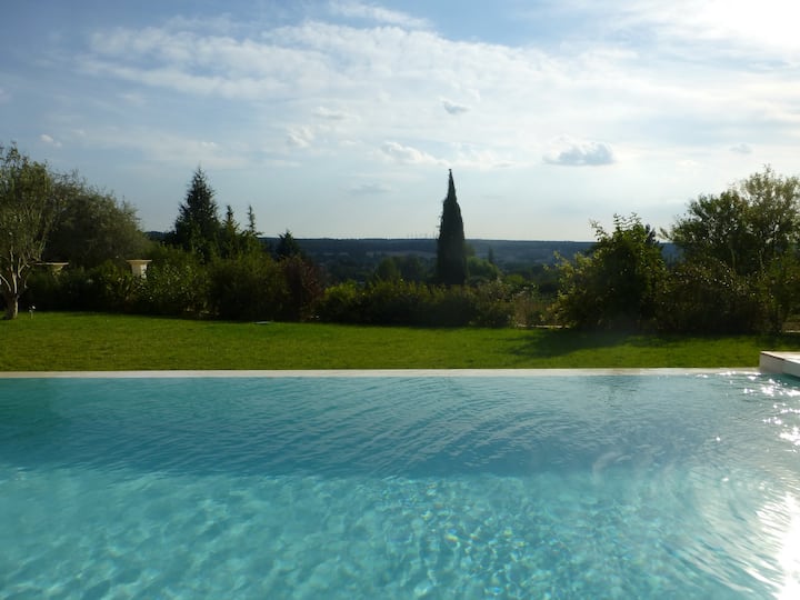 Villa Piscine Vue Panoramique Gd Calme 10' Sud Aix - Aix-en-Provence