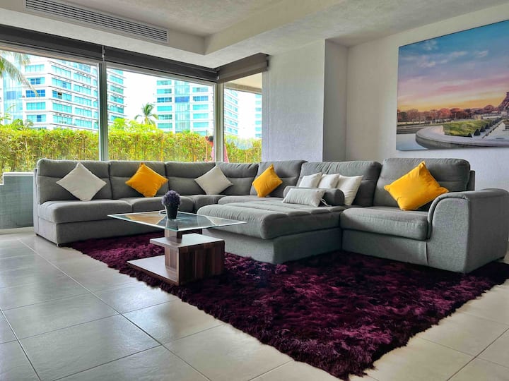 Departamento Grand Venetian/ Playa Privada - Puerto Vallarta