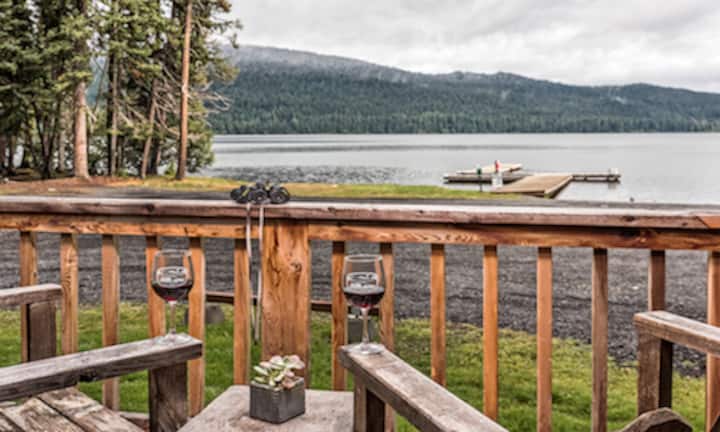Eagles Nest Log Cabin On Odell Lake With King Bed - Vivian Lake, Crescent