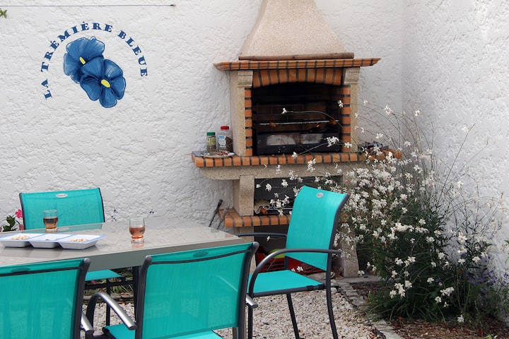 Trémière Bleue Près Mer Patiobbq Fibre Télétravail - La Palmyre