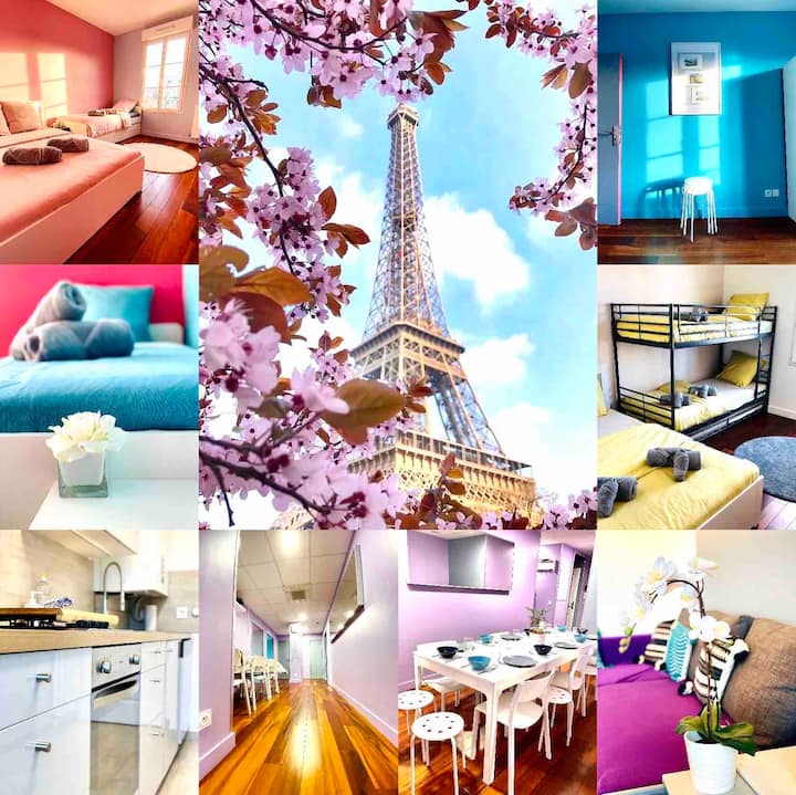 3ch /Appartement Tout Confort, Tout Se Fait à Pied - Disneyland Paryż