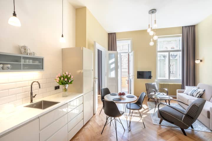 Unique 1br Apt With Balcony In The Centre+netlix - Prague