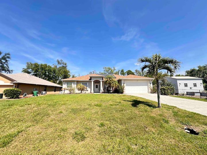 Spacious Home With Private Backyard - North Port, FL