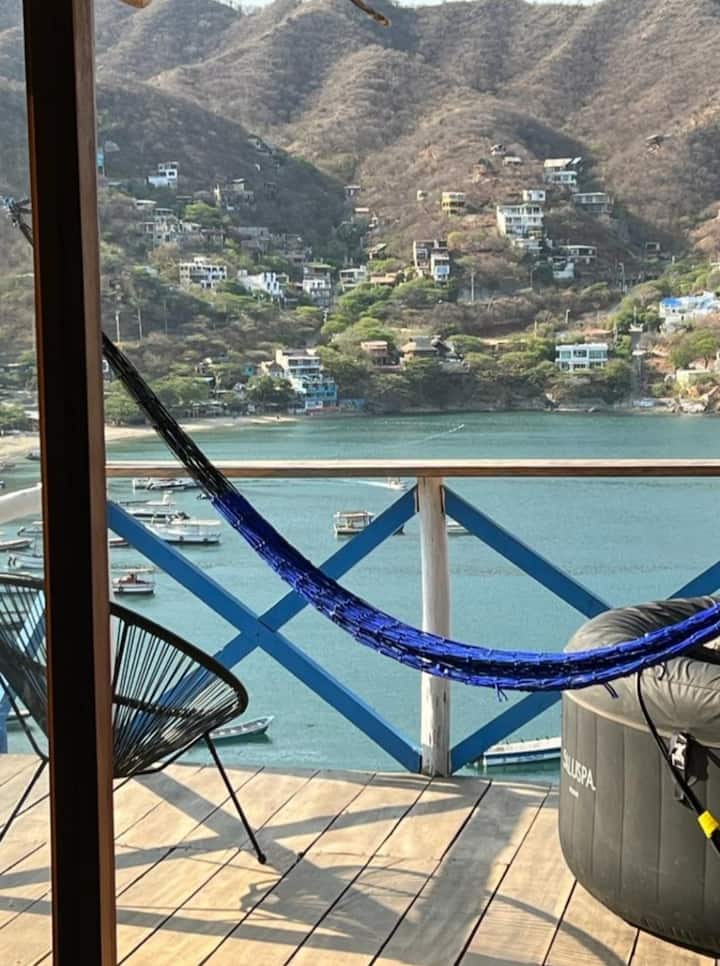 Glamping Montagne Hébergement Avec Vue Sur La Mer - Taganga