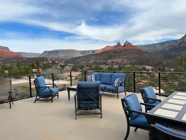 Pointesedona -Uptown Home W/pool&spa And 360 Views - Sedona, AZ
