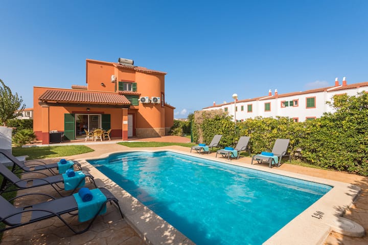Villa Para 6 Personas, Piscina, Wifi, Vista Al Mar - Minorca