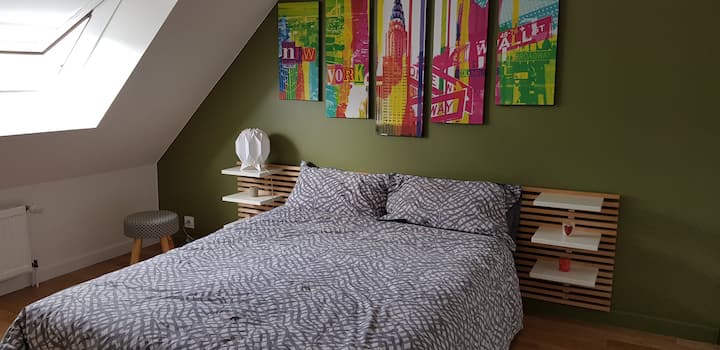 Chambre/sdb, Cosy/calme, Mail/centre, Vélos/motos - Rennes
