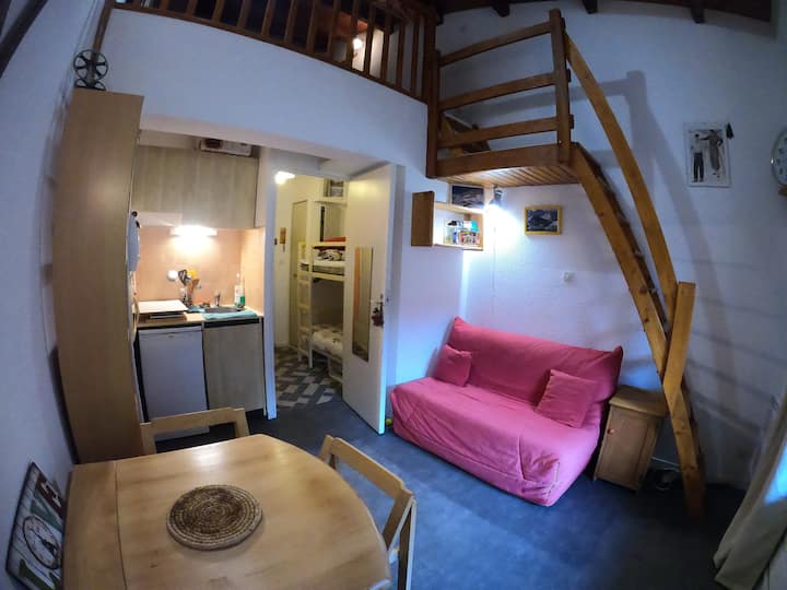 Studio Mezzanine à La Foux D'allos - La Foux d'Allos